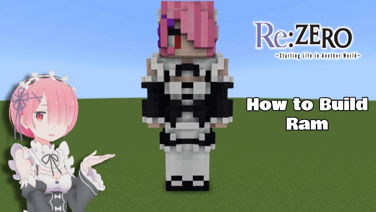 Updated: Minecraft | How To Build a Ram Statue From (Re:Zero) - YouTube