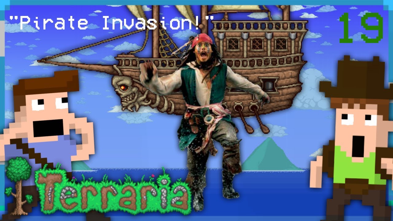 PIRATE INVASION | Terraria: Episode 19 - YouTube
