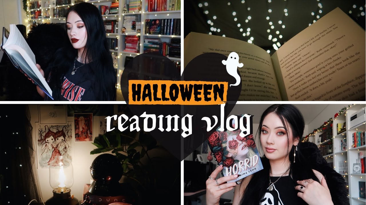 reading spooky books for halloween 🎃 24 HOUR READING VLOG - YouTube
