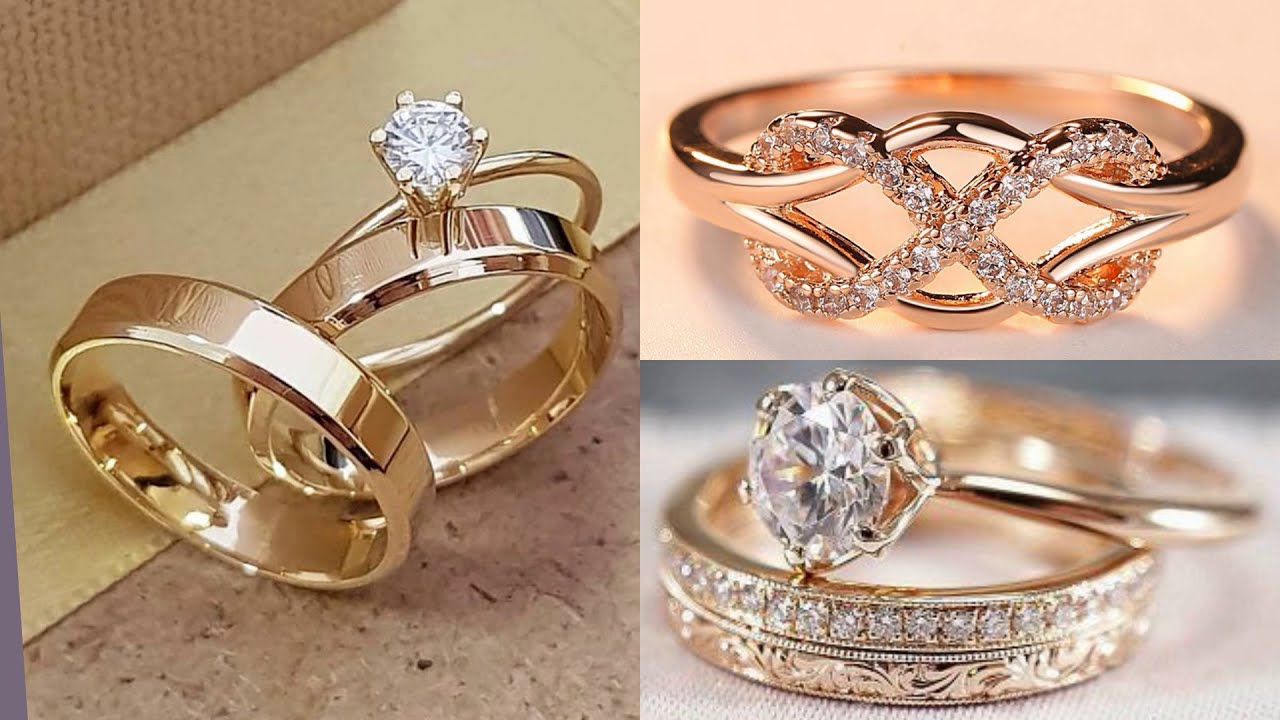 Daily Wear Light Weight Diamond Rings Designs In Gold By Unique Ideas ...