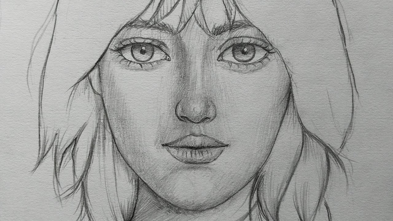 How to Draw a Girl Face Loomis Method Step by Step - YouTube