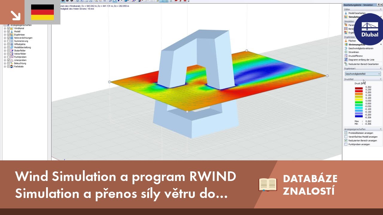 [DE] KB 001668 | Simulace větru pomocí programu RWIND Simulation a přenos sil větru do programu ...