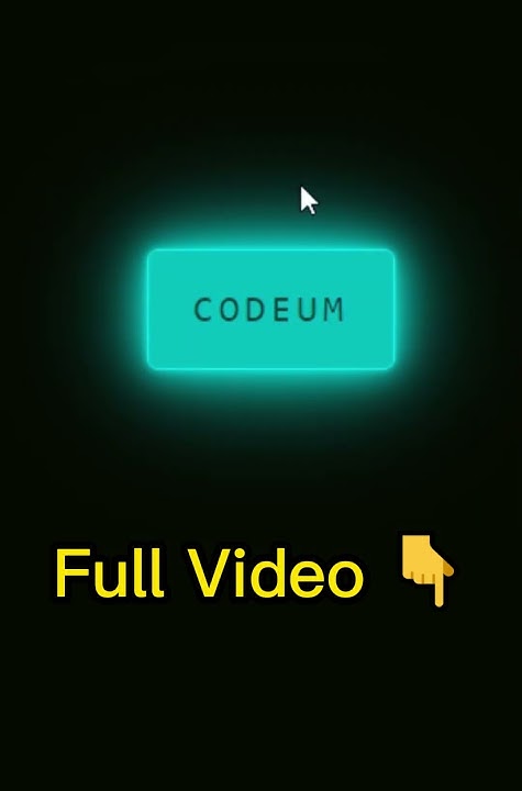 How to Make Glowing Animated Button Using HTML & CSS #shorts #cssanimation - YouTube