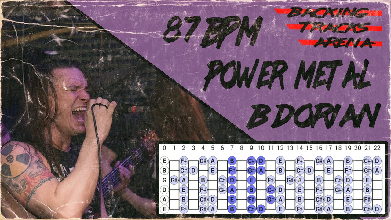 Power Metal Ballad Backing Track | B Dorian 87 BPM Chords - Chordify