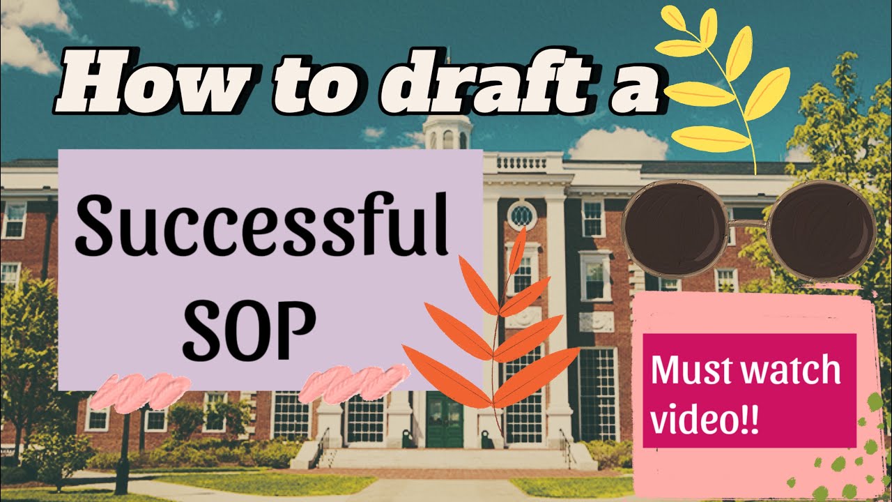 How to draft a successful SOP! Most requested video #phd #masters # ...