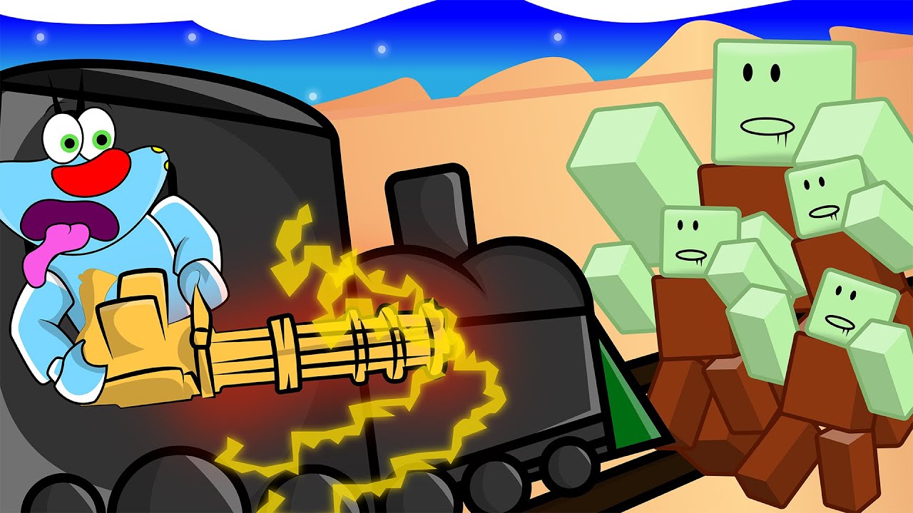 Can We Surviving THE ZOMBIE GANG In ROBLOX Dead Rails!- ft.Oggy - YouTube