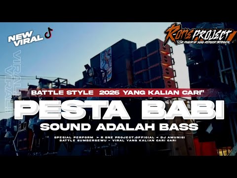 DJ  BATTLE PESTA PARA BABI PEMBANGUNAN ‼️STYLE SOUND ADALAH BASS ‼️ R ONE PROJECT 
