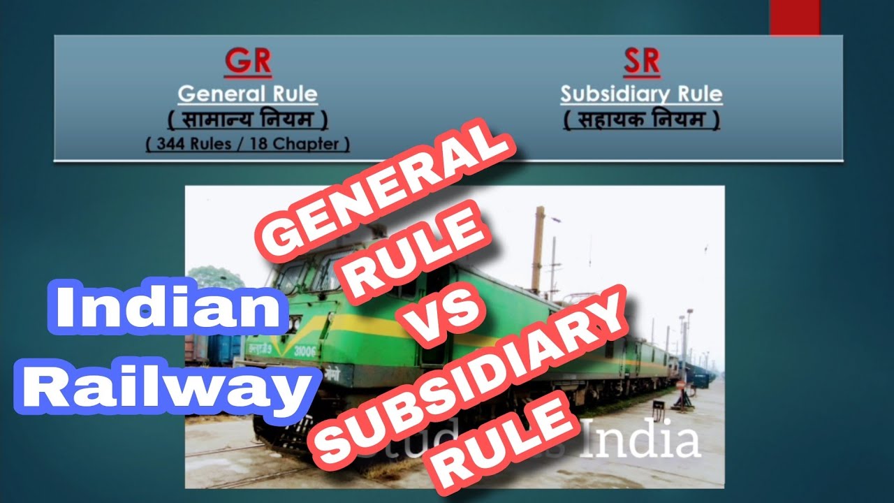 Railway Rule GR & SR - YouTube