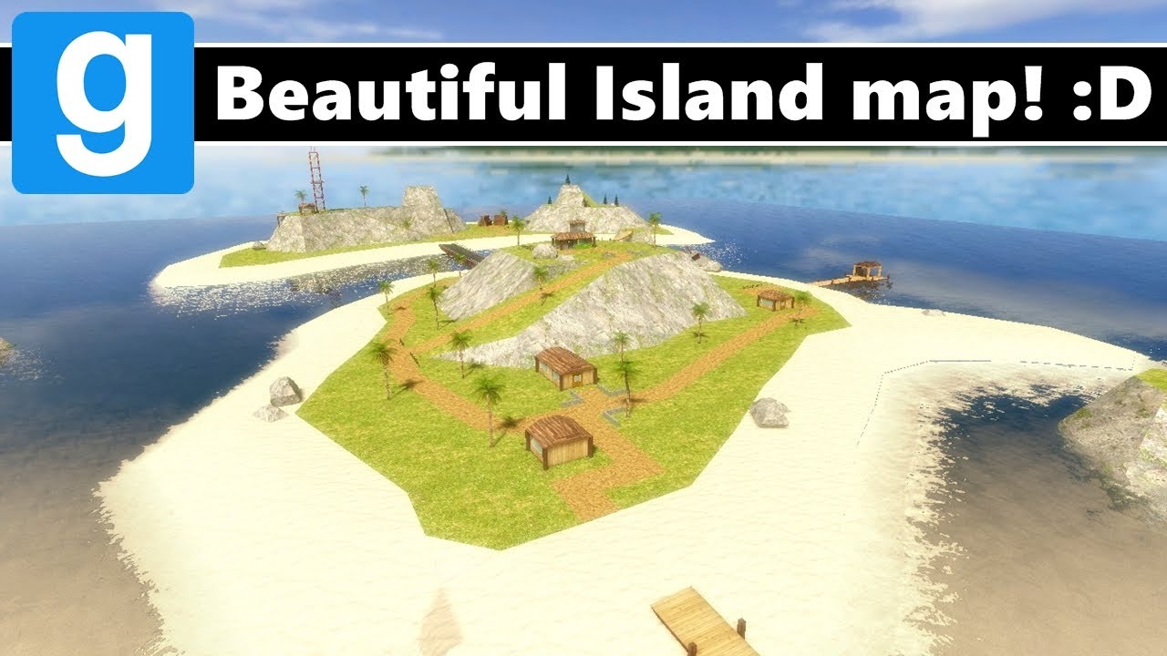 Gmod Map Showcase - Beachview Island - HL1 styled map - YouTube