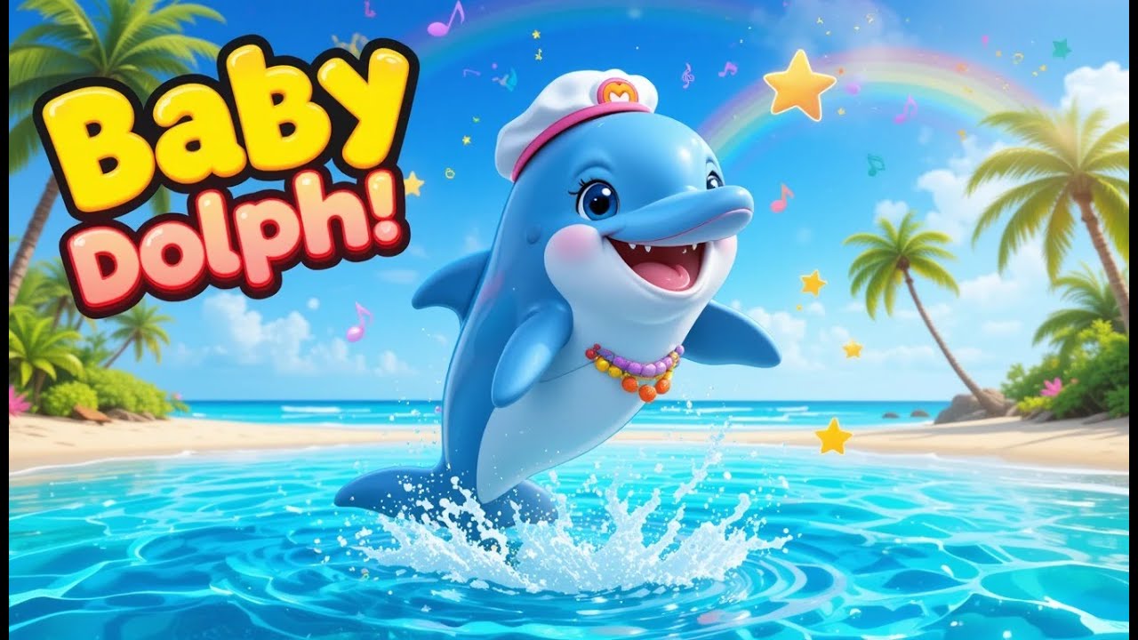 Baby dolphin educational song for toddlers|Brainy Storytime - YouTube