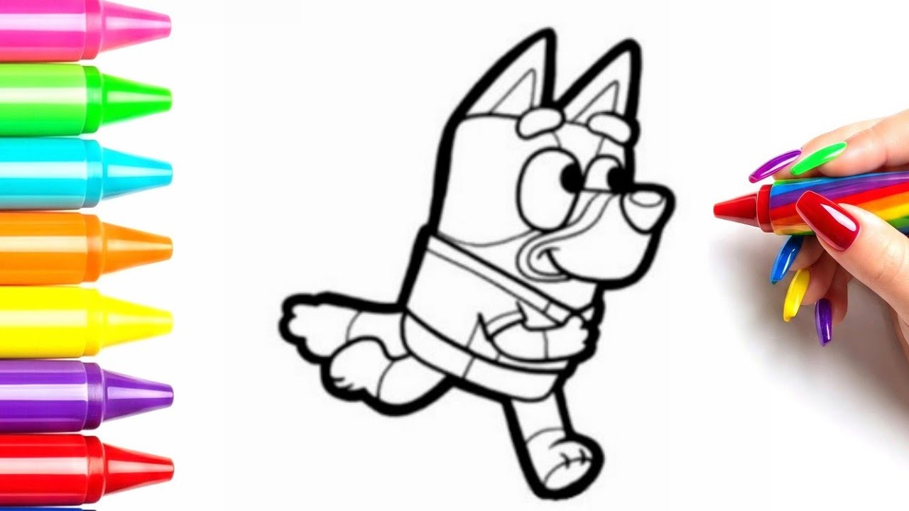 Learn to Draw Bluey for Kids Easy 🎨 - YouTube