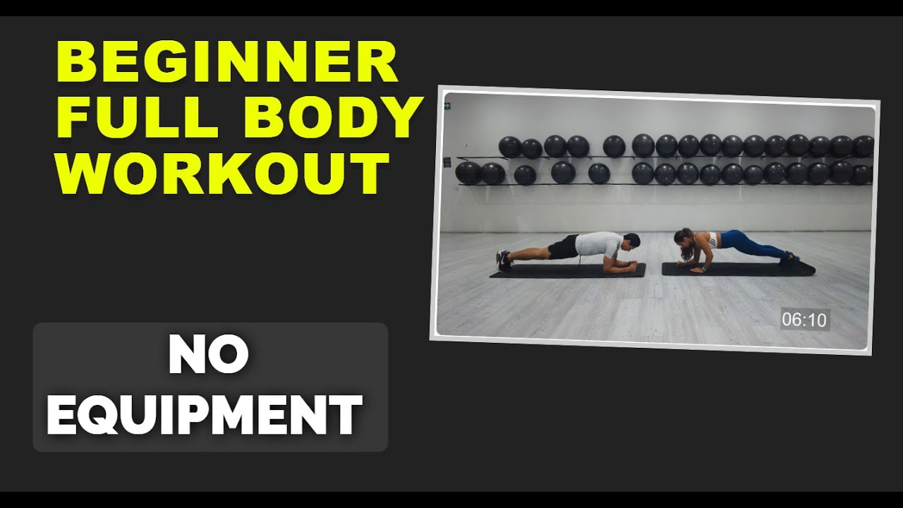 10 Min Beginner Full Body Workout (At Home) (No Equipment) - YouTube