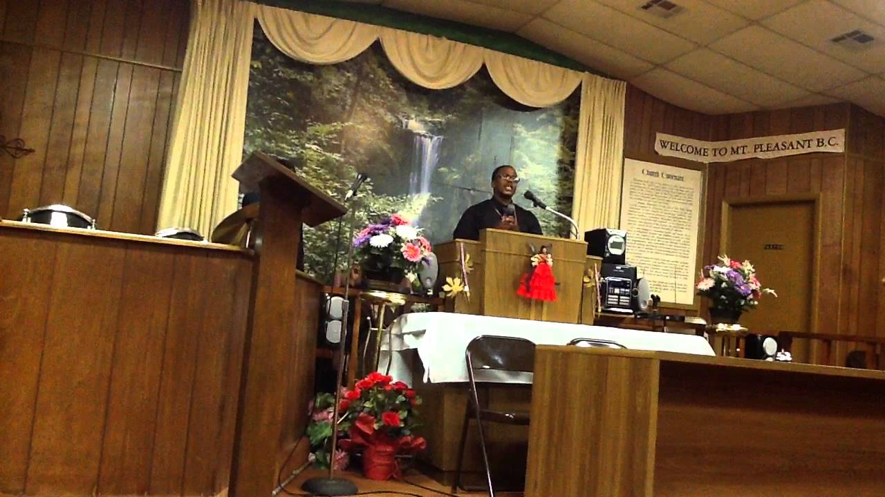 Pastor Bryan Bunch Night one of revival Mt. Pleasant Baptist Church ...