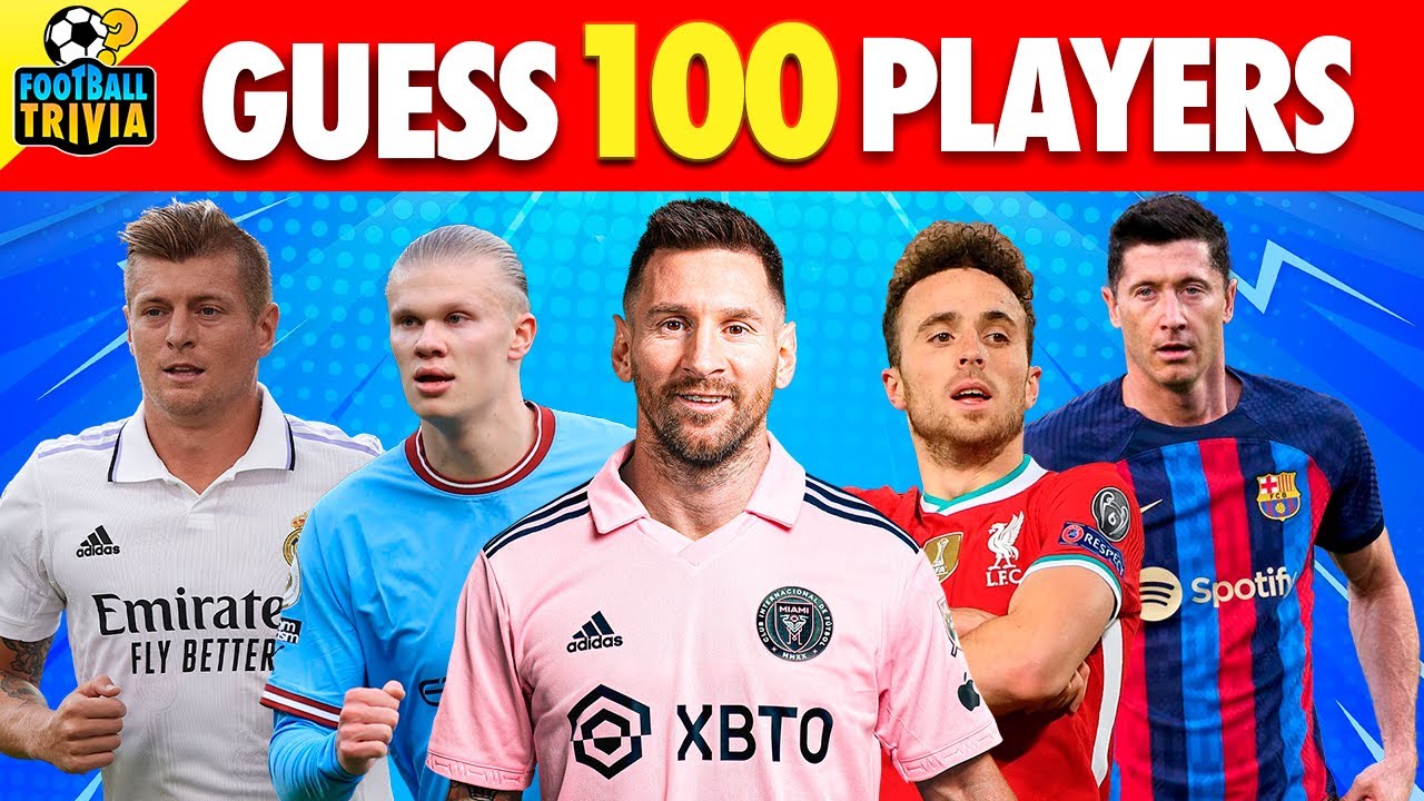 Guess 100 Football Players In 5 Seconds 🤔 Football Quiz 2023 ⚽️ - YouTube