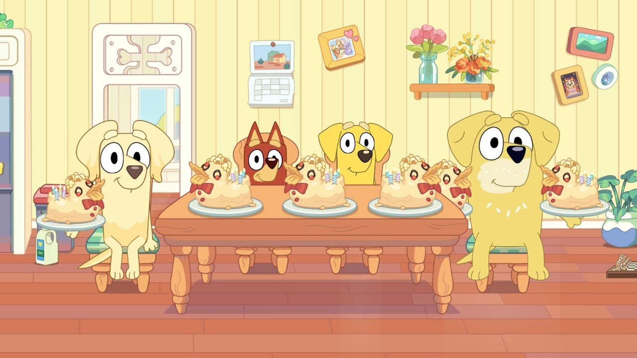 Bluey: Lucky's Family Invite Rusty for For Dinner || 02 - YouTube