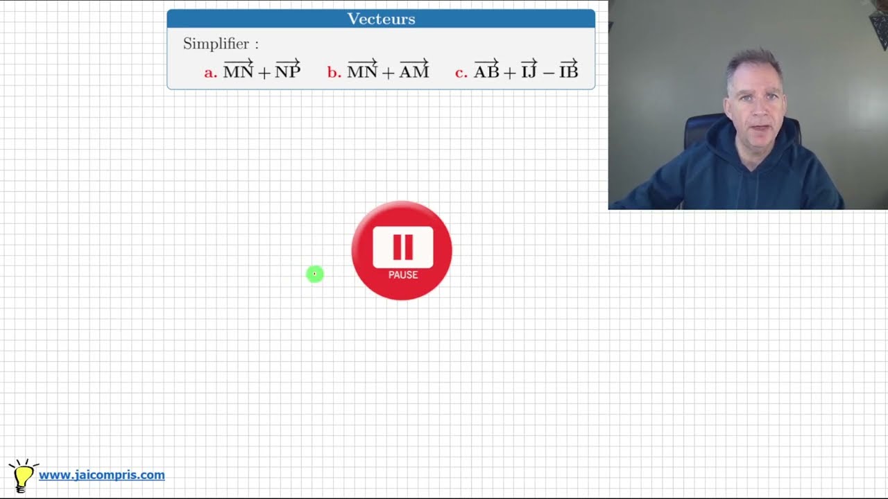 Vecteurs • Relation de Chasles • 3 exemples pour s'entrainer à l ...