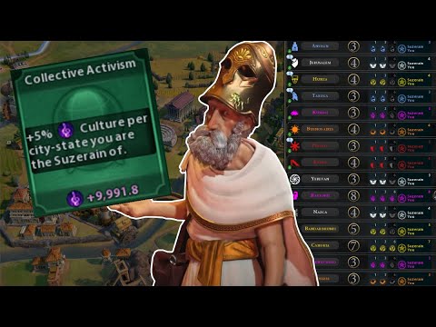 Civ 6 | Almost TEN THOUSAND CULTURE With One Policy Card!!! (#2 Deity ...