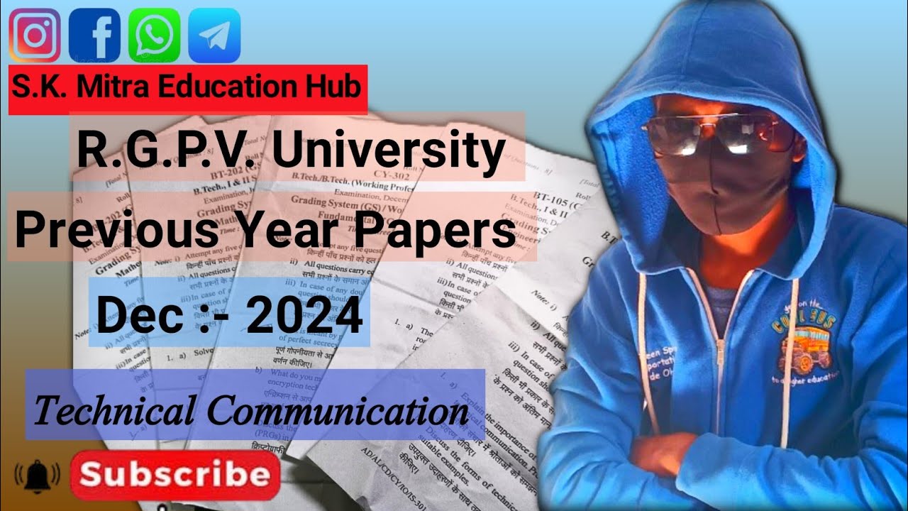 Rgpv Previous Year Paper Technical Communication Dec 2024 @S.K ...