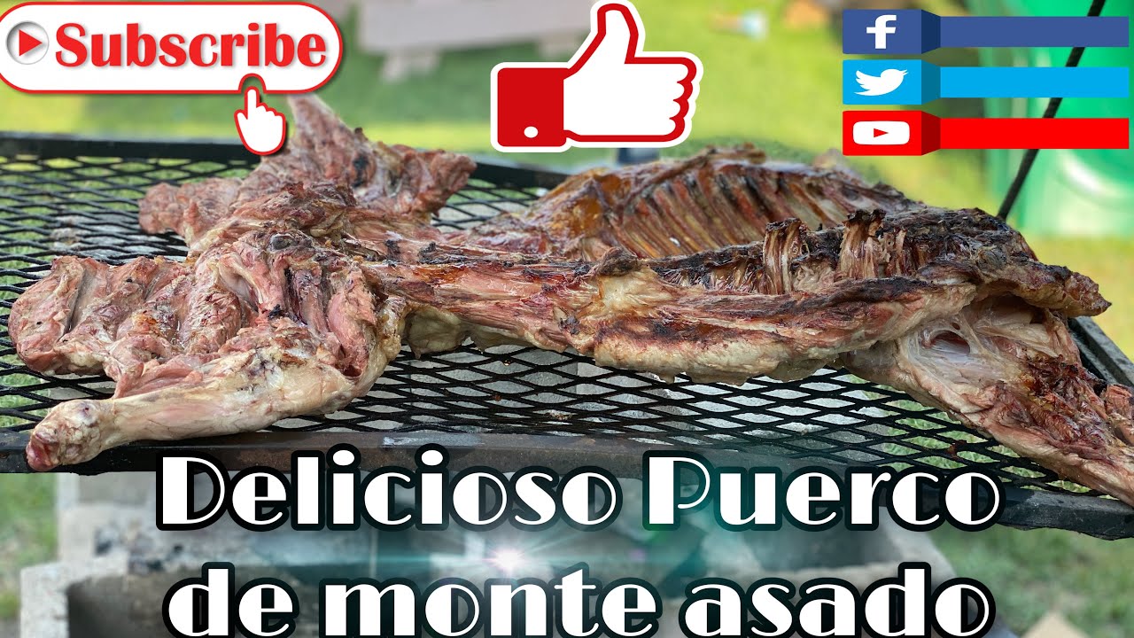 Puerco de monte asado - YouTube