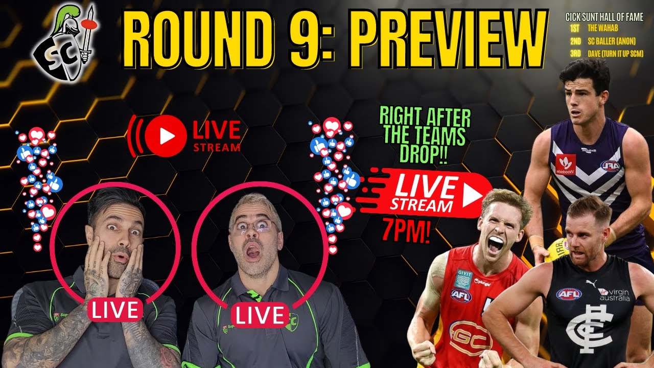 🔴 LIVE STREAM - Round 9 - Teams- Trades - Q&A - YouTube