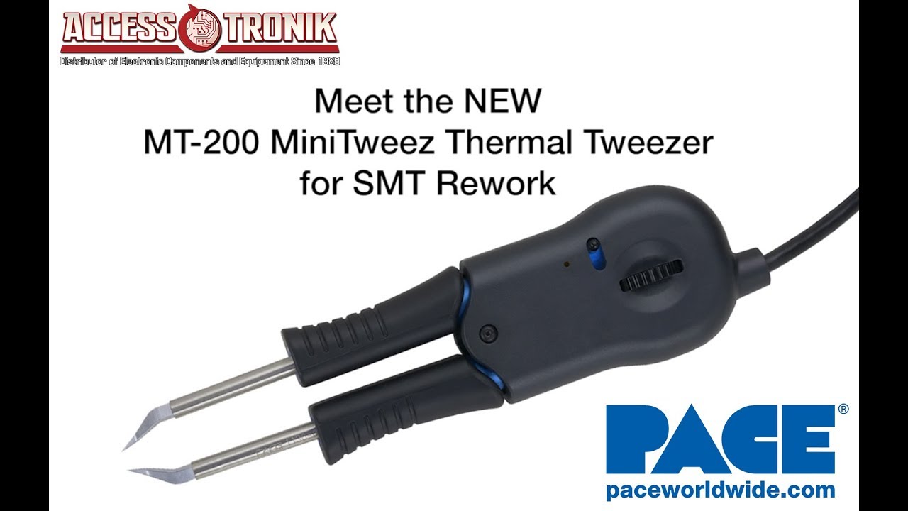 MT-200 MiniTweez Thermal Tweezer for SMT Rework - YouTube