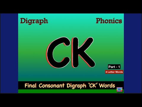 #phonics #english CK digraph Sound | CK Words Part -1 - YouTube