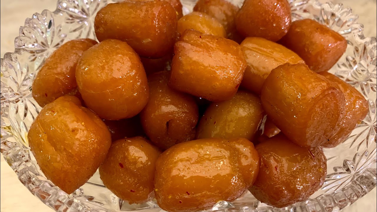 Bamieh. How to make Bamieh? Bamieh sweet dessert. Bamieh shirini ...