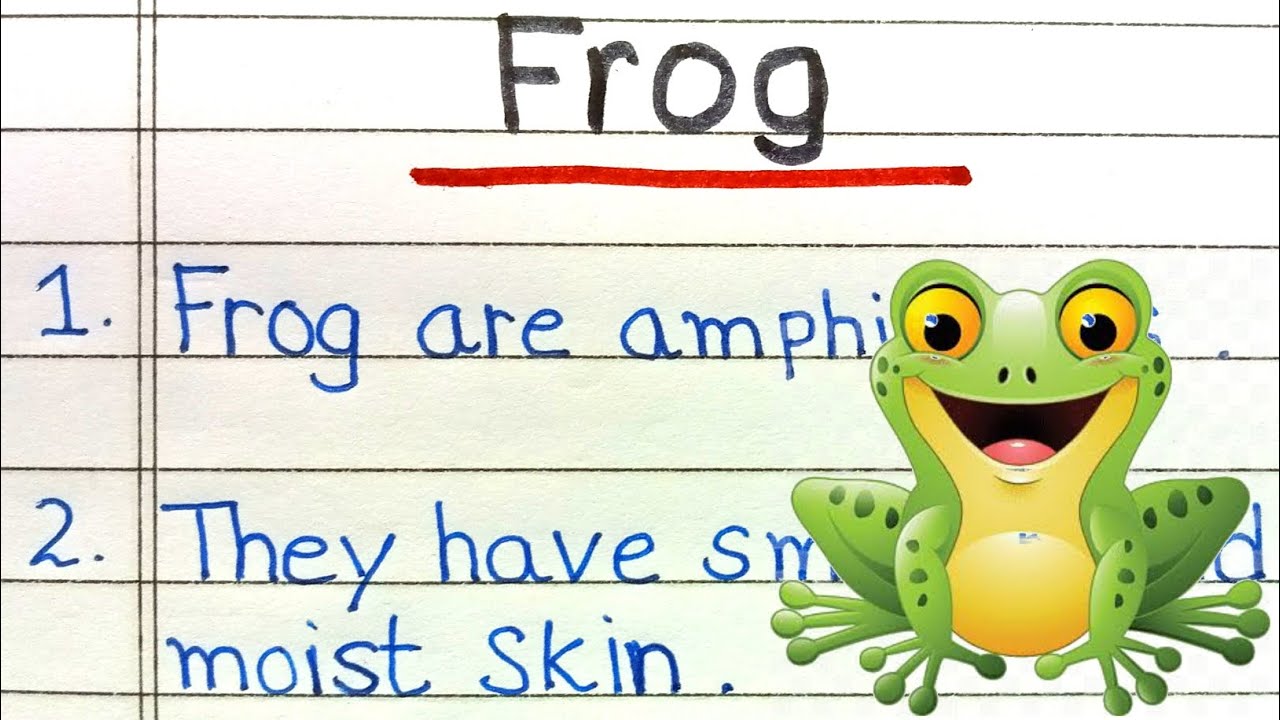 10 lines essay on frog in english | Essay on frog in english | Frog ...