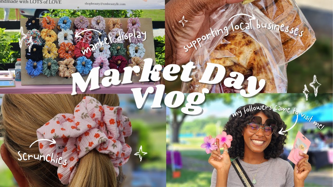 Market day vlog🌞🌈 vendor shout outs💞my followers came to see me!🙊 ...