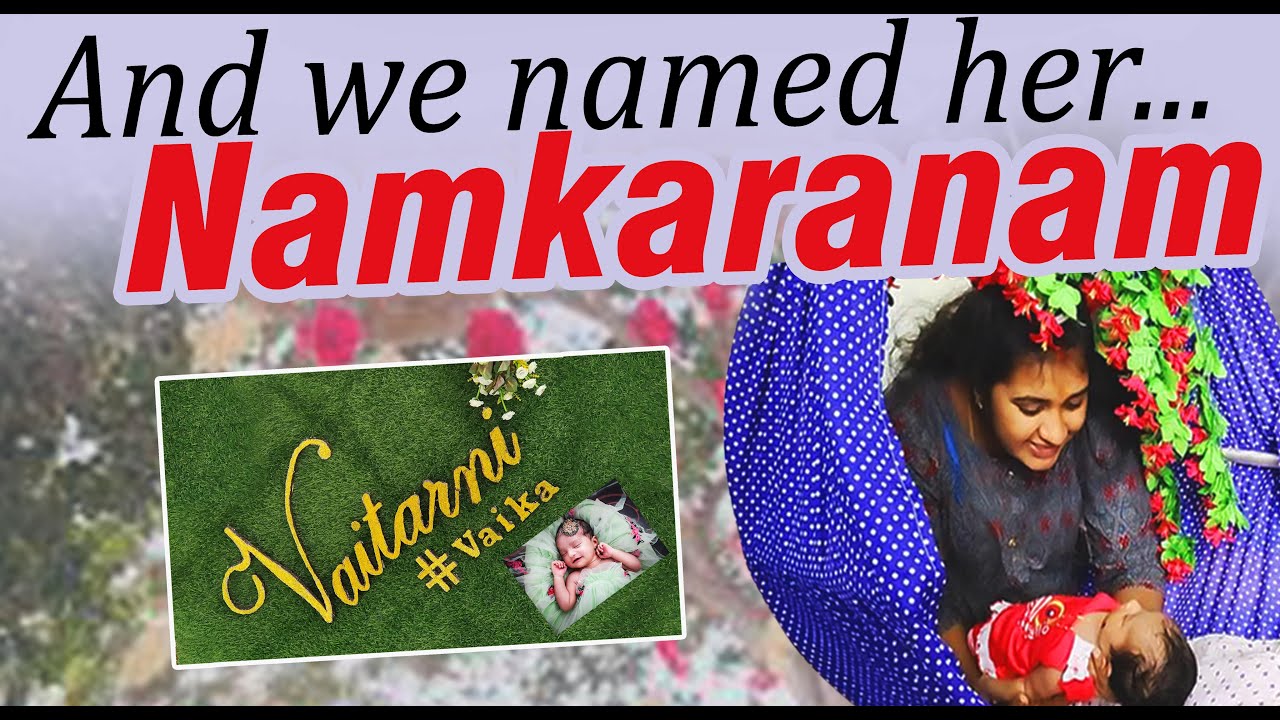 Namakaranam II And we named her...?II simple namakaranam decor ideas II ...