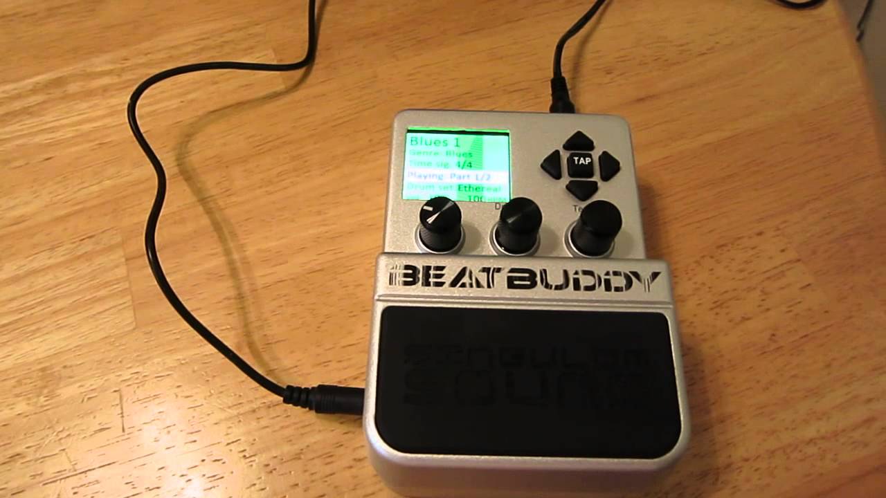 BeatBuddy pedal demo - YouTube