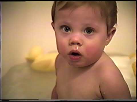 1992 3 20 Ryan taking bath in back bathroom of 1527 - YouTube