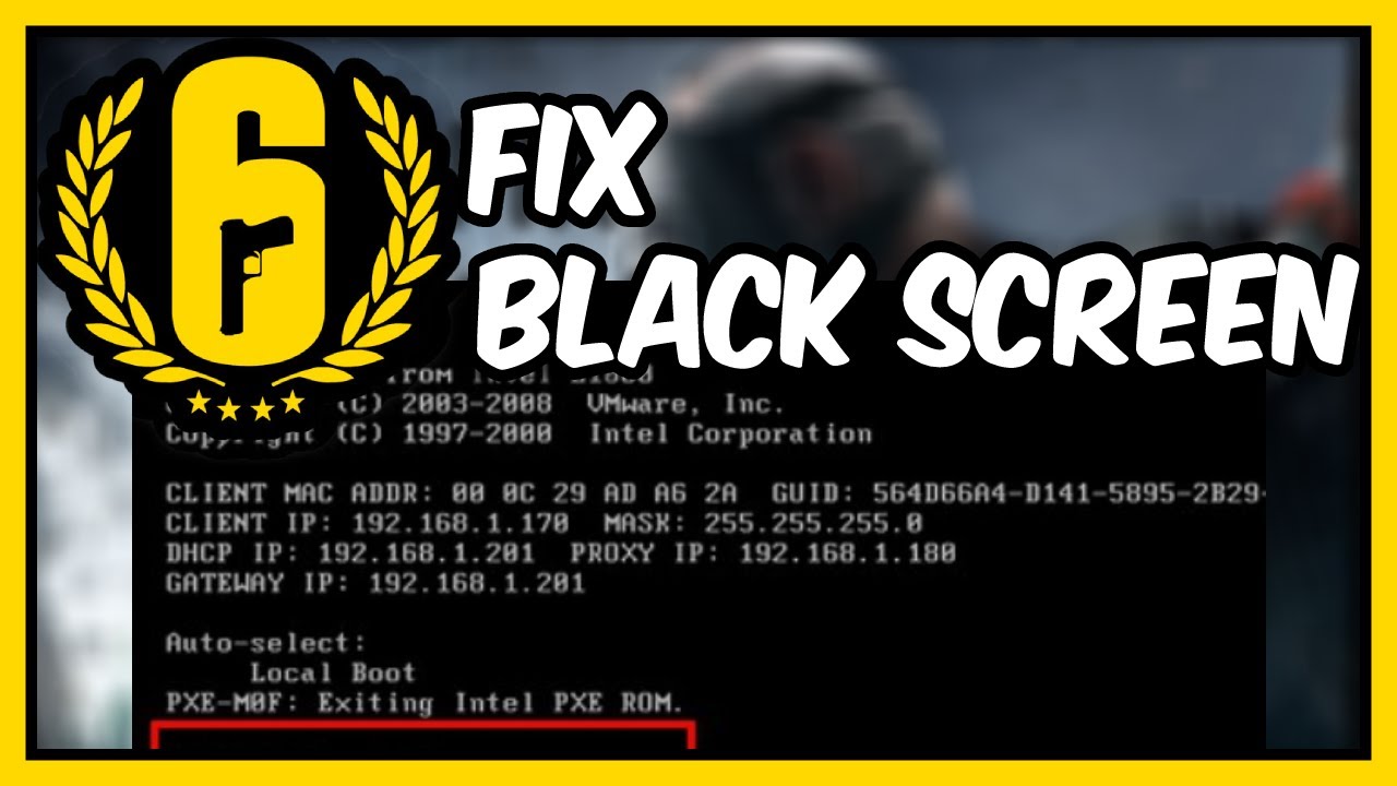 Rainbow Six Siege - Black Screen | Fix This Issue With This Methods ...