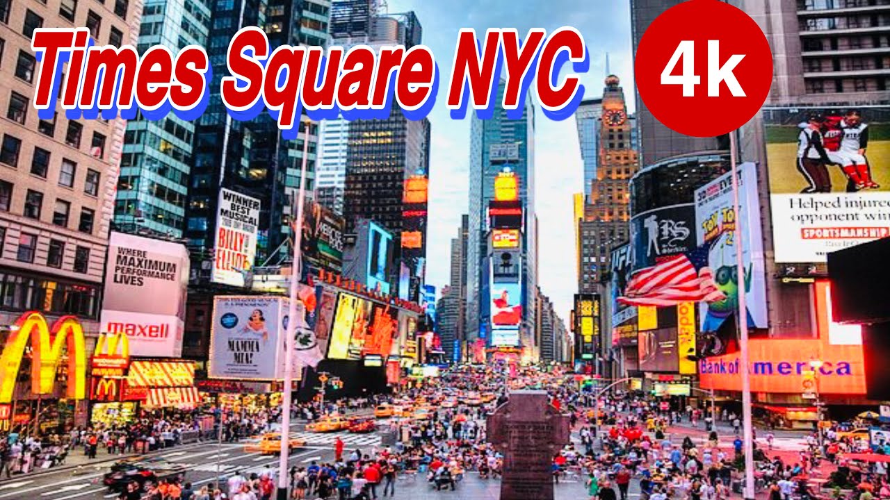 4k Walking tour of Times Square in New York City, USA 🇺🇸।#times_square ...