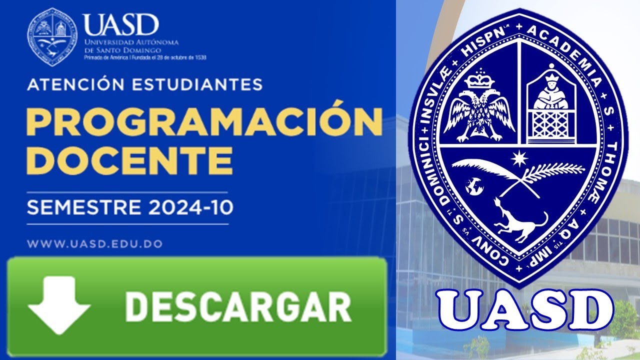 Descargar Programacion Docente (Materia) 2024-10 | UASD en línea - YouTube