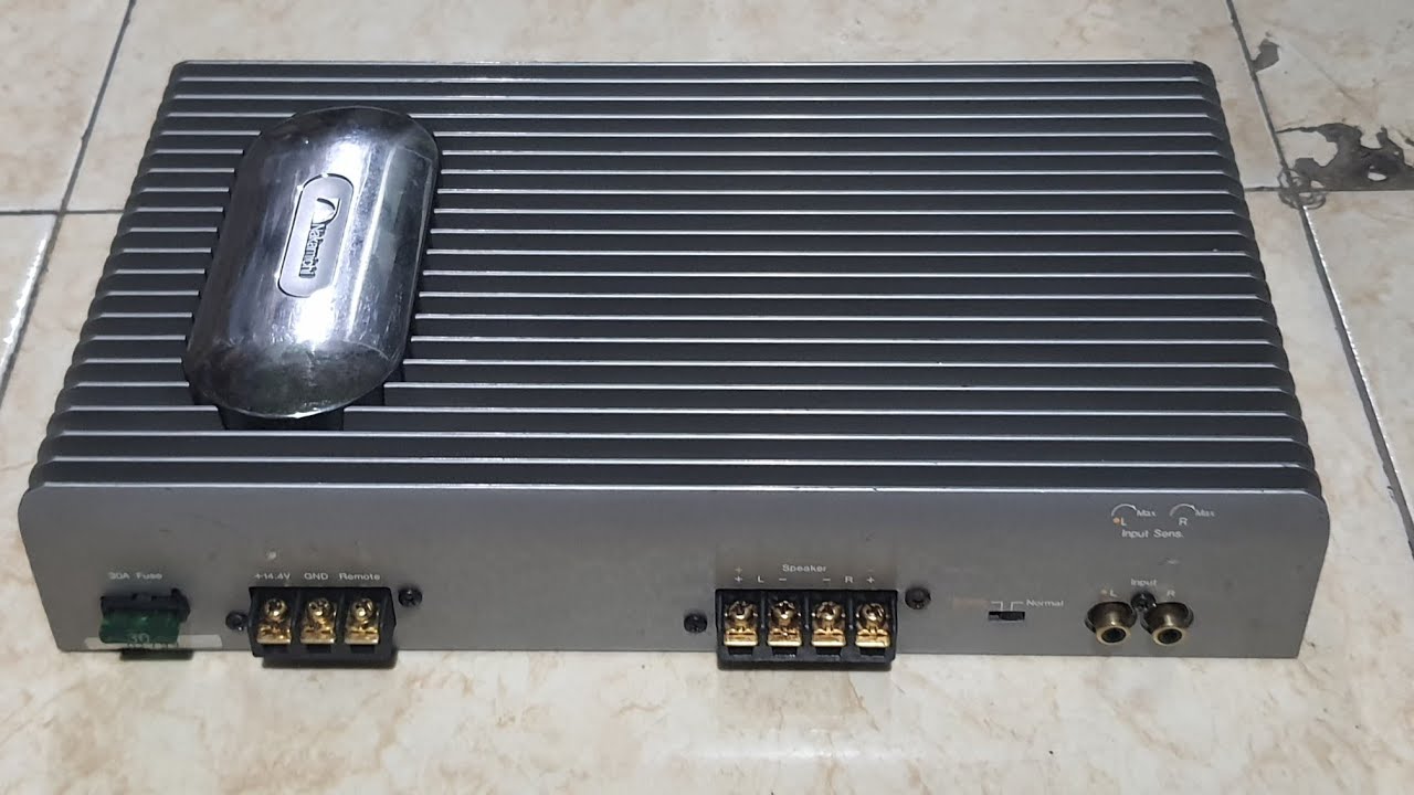 tes power amplifier japan 2channel nakamichi pa302 - YouTube