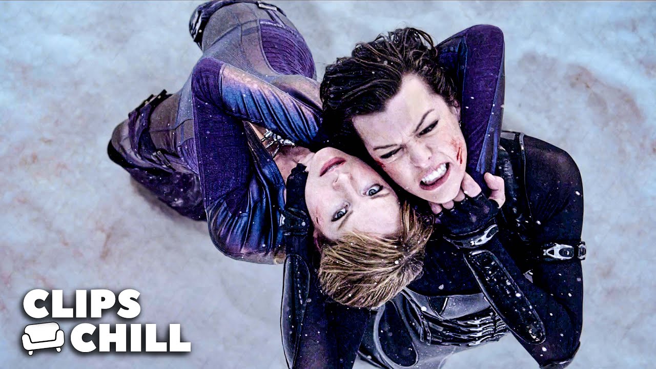 Alice vs. Jill | Resident Evil: Retribution (Milla Jovovich) - YouTube