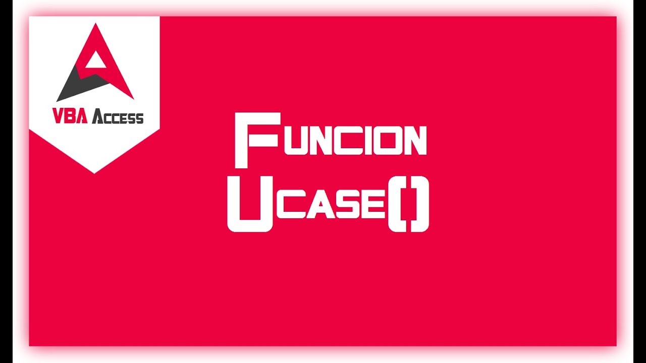 Ucase() - Función | Categoría: Texto 🎤 - YouTube