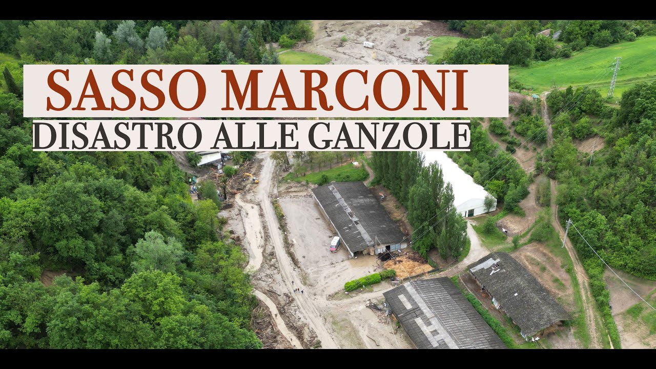 Sasso Marconi (BO) Frana devastante alle Ganzole - YouTube