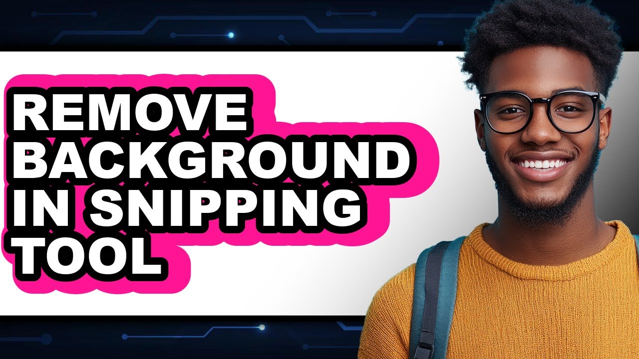 How to Remove Background in Snipping Tool - Step by Step - YouTube
