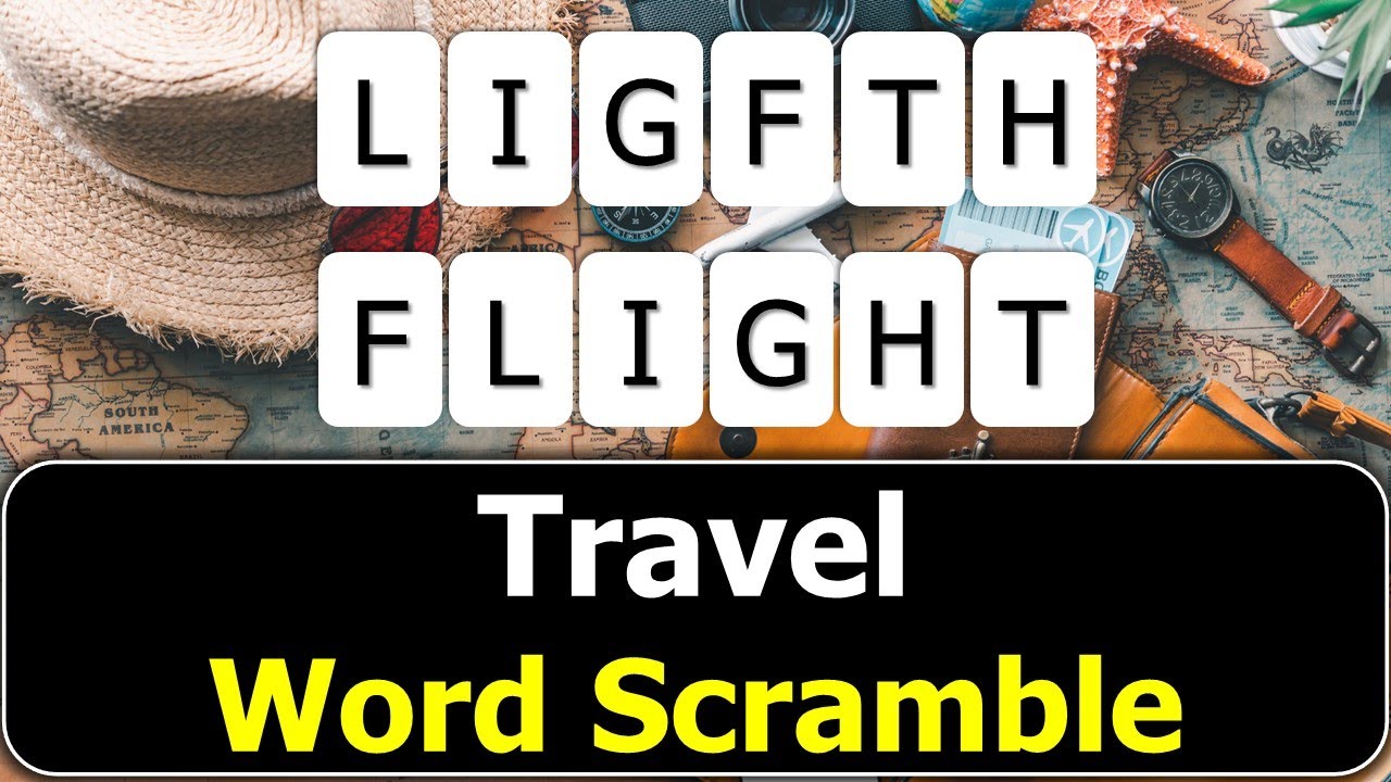 ️ Travel Word Scramble Challenge | Fun & Educational Puzzle Game for ...