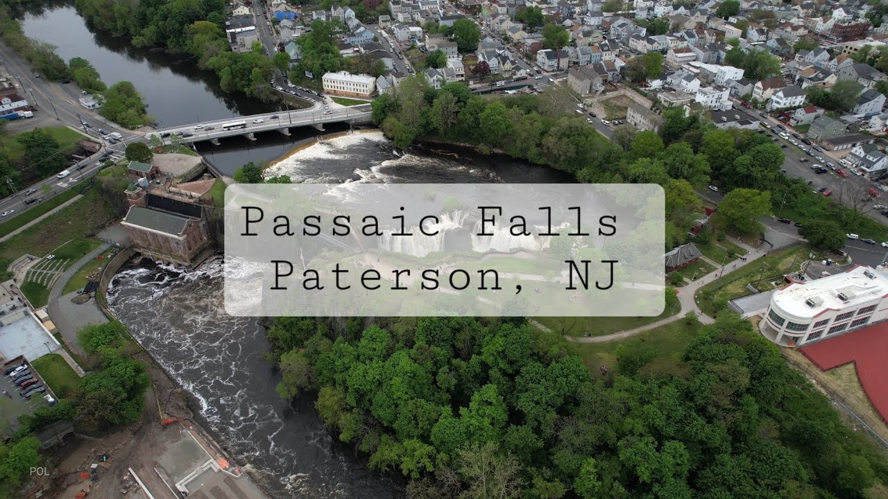 Passaic Falls Paterson New Jersey Drone Footage - YouTube