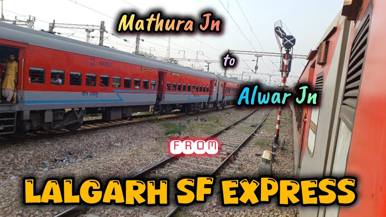 Single track Railway Line Between Mathura Jn. to Alwar Jn. Rail Journey ...