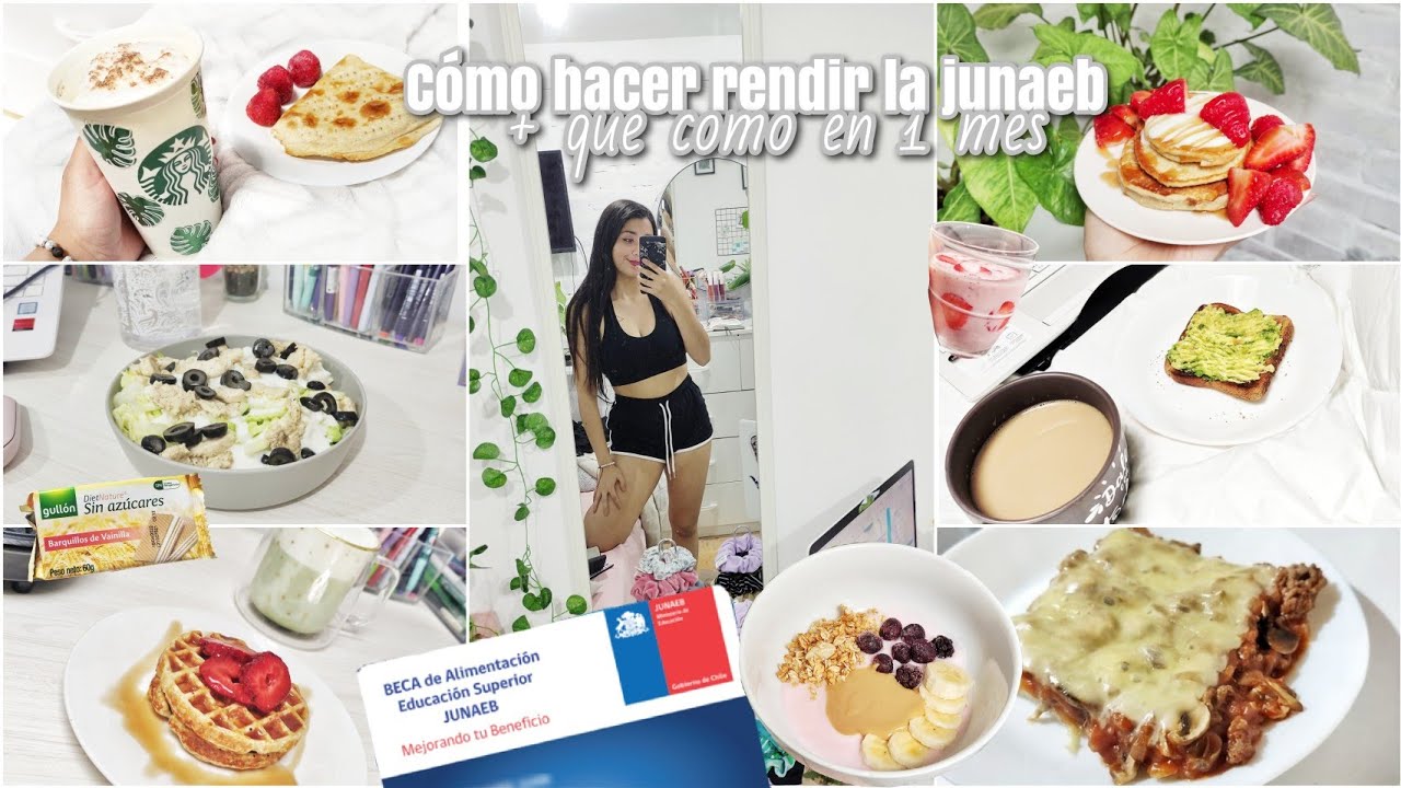 CÓMO hacer rendir la JUNAEB 🇨🇱 + Qué COMO en un MES 🥞 MÁS de 90 IDEAS ...