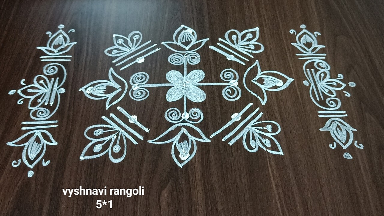 daily muggulu for beginners 🌸 || very easy and simple muggulu with dots ...