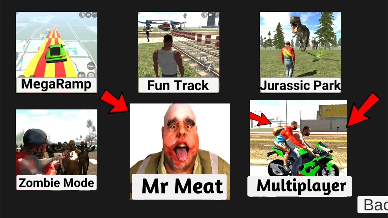 Mr meat+Multiplayer mod In Indian bike driving 3d| INDIAN BIKES DRIVING 3D NEW UPDATE - YouTube