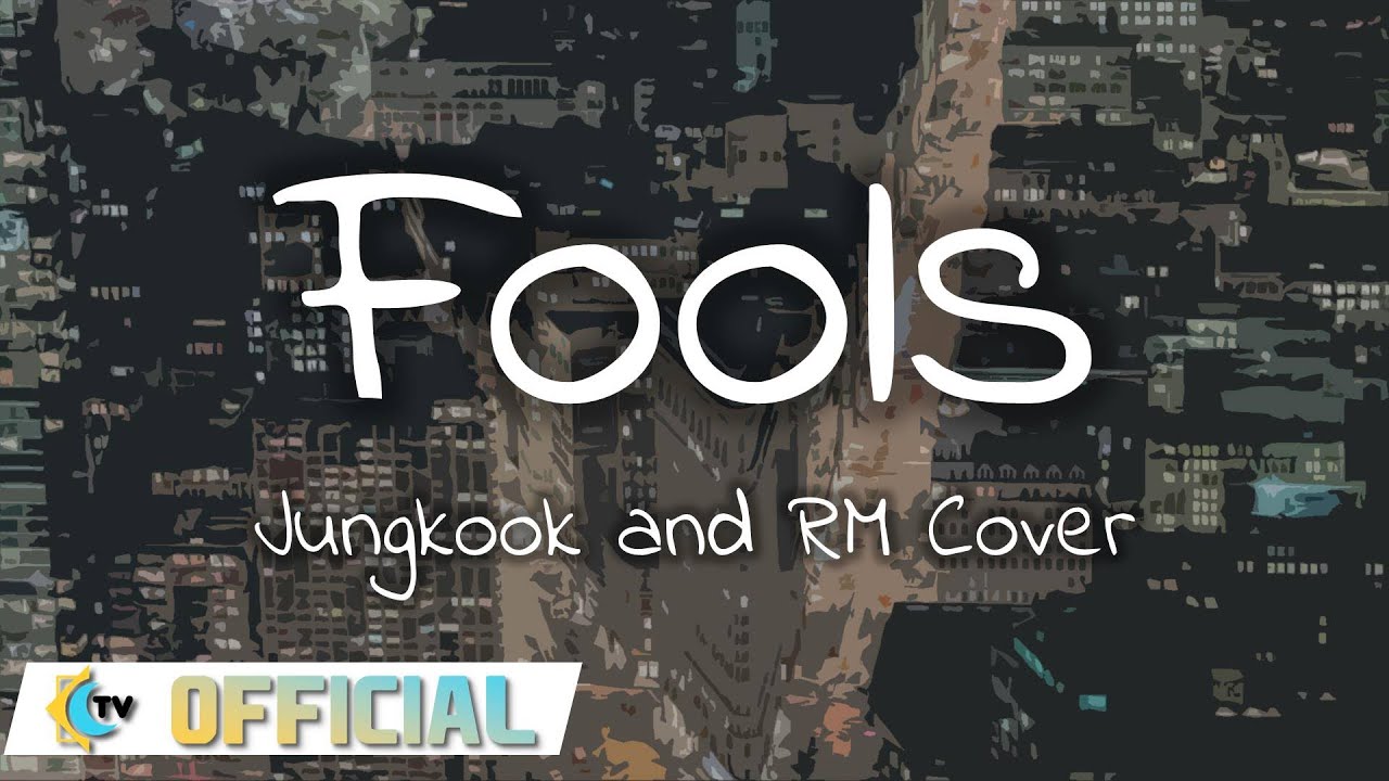 Fools - Jungkook and RM (Cover) Lyrics Video - YouTube