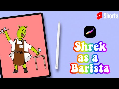 Shrek as a Barista | Wanna Draw series | Bleh Artz | #shorts - YouTube