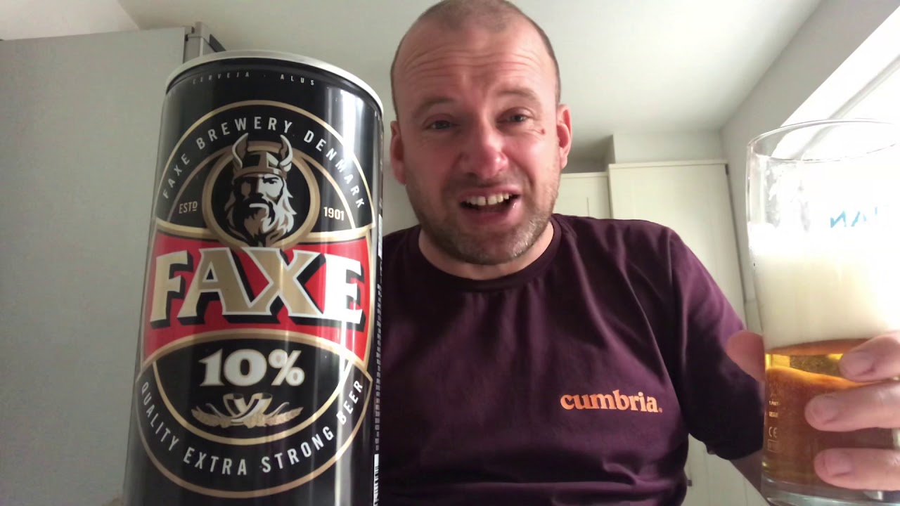 Faxe 10% beer review - YouTube