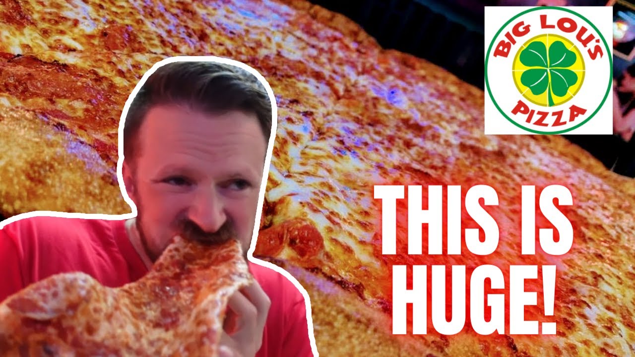 Eating A 42-Inch Pizza!?! - Big Lou's Pizza San Antonio | RK Outpost ...